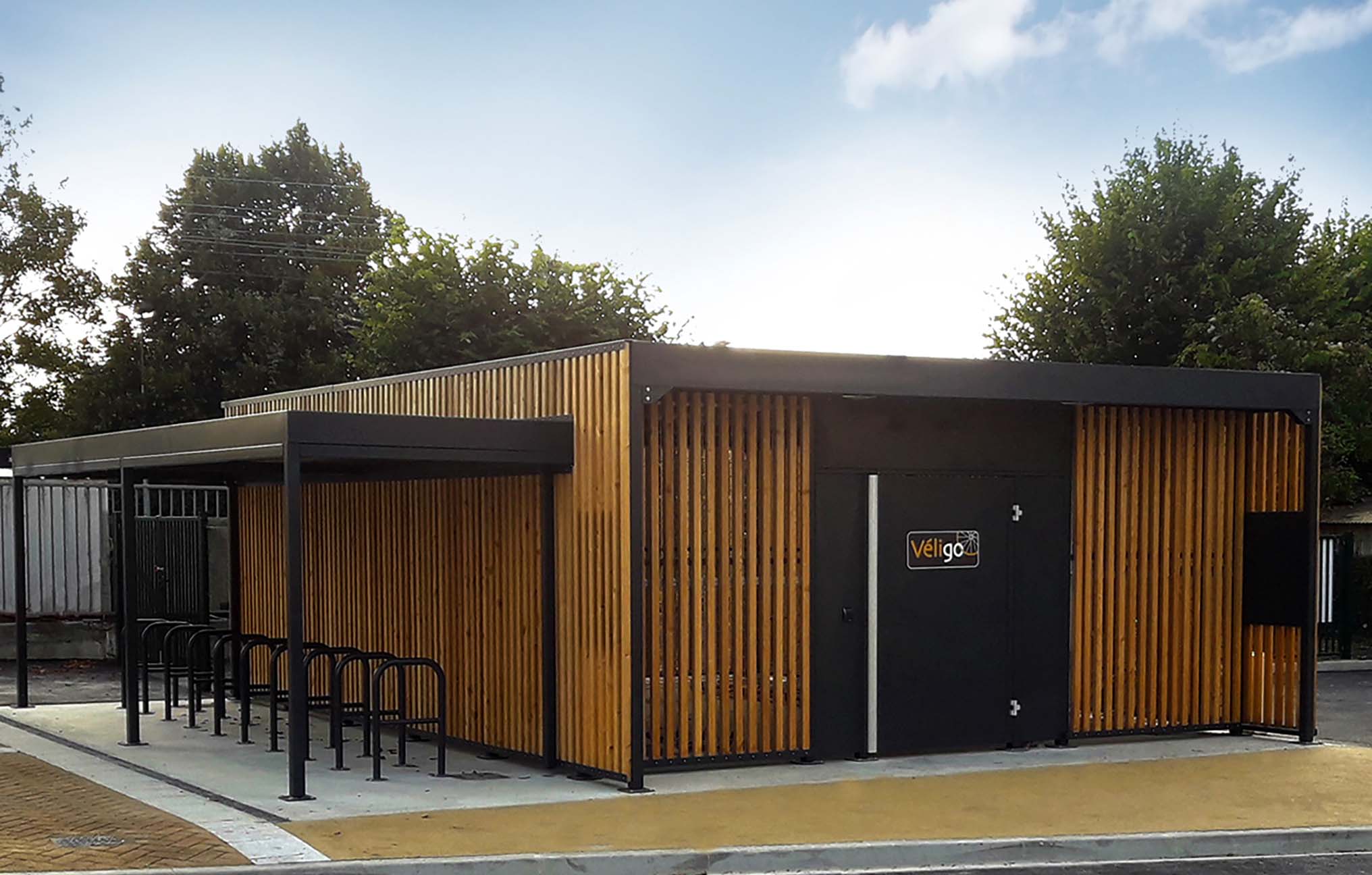 Garage à vélos sécurisé - Personnalisable - Modèle Square+