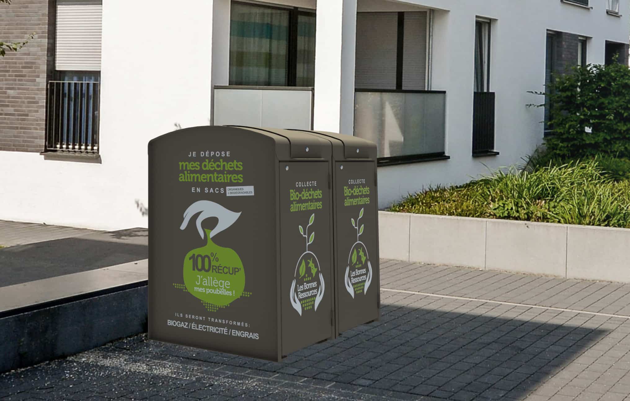 Biowaste shelter / Secure collection bin